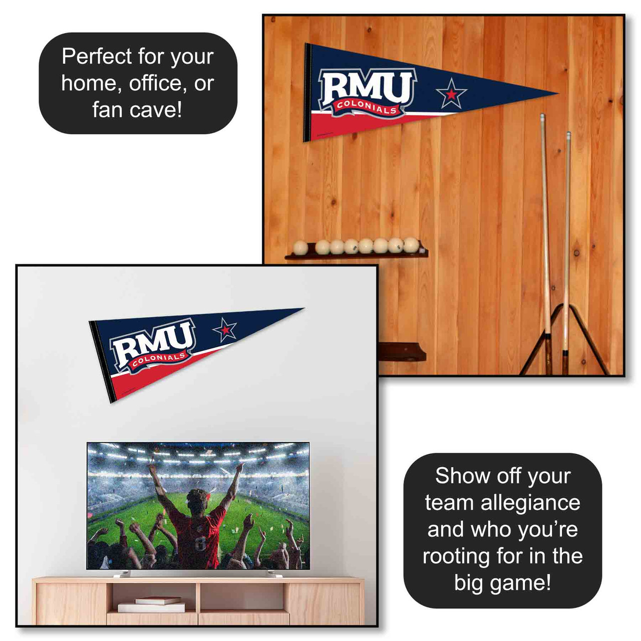 Robert Morris Colonials RMU Logo Pennant - State Street Products