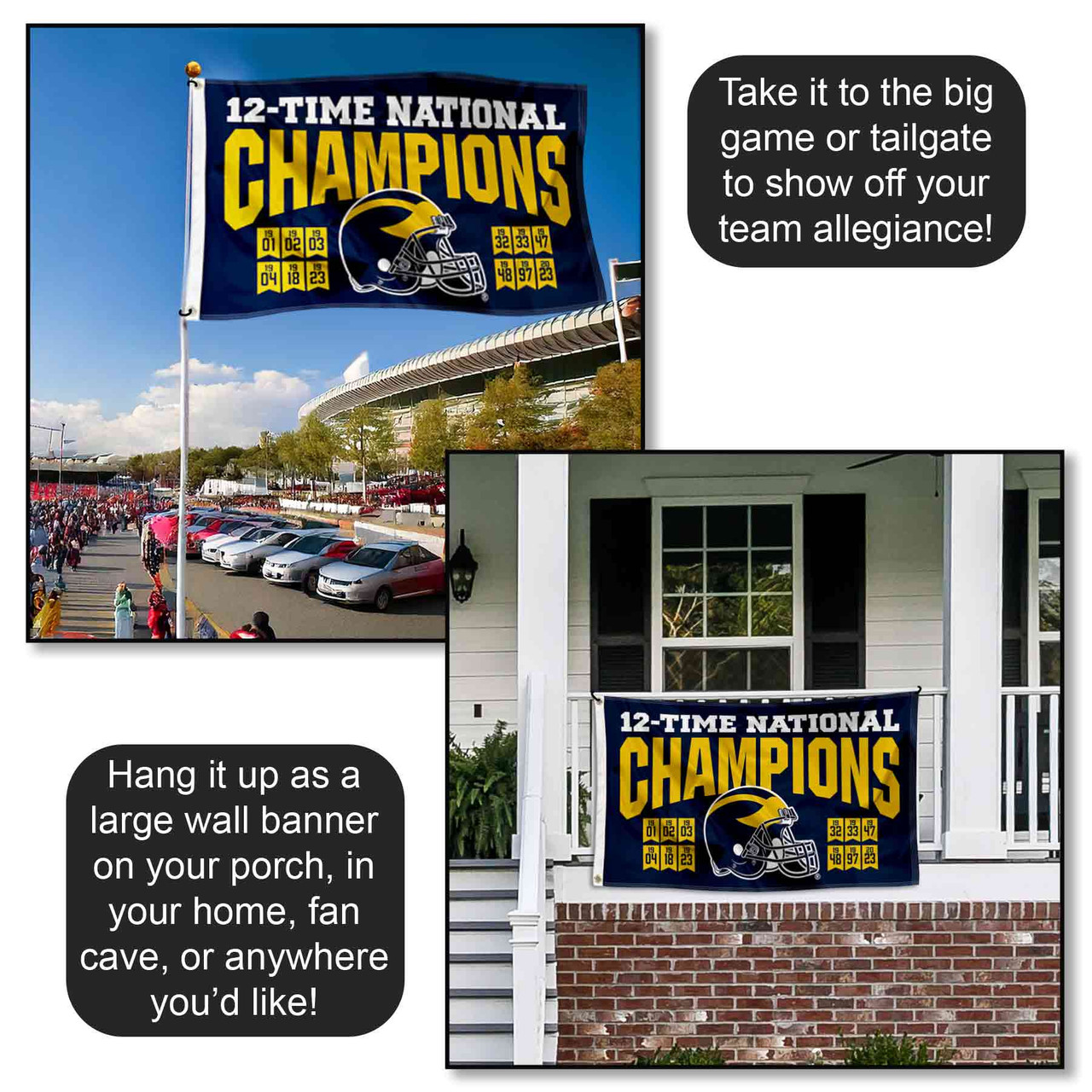 Michigan Team University Wolverines 2023 and 12x Time National ...