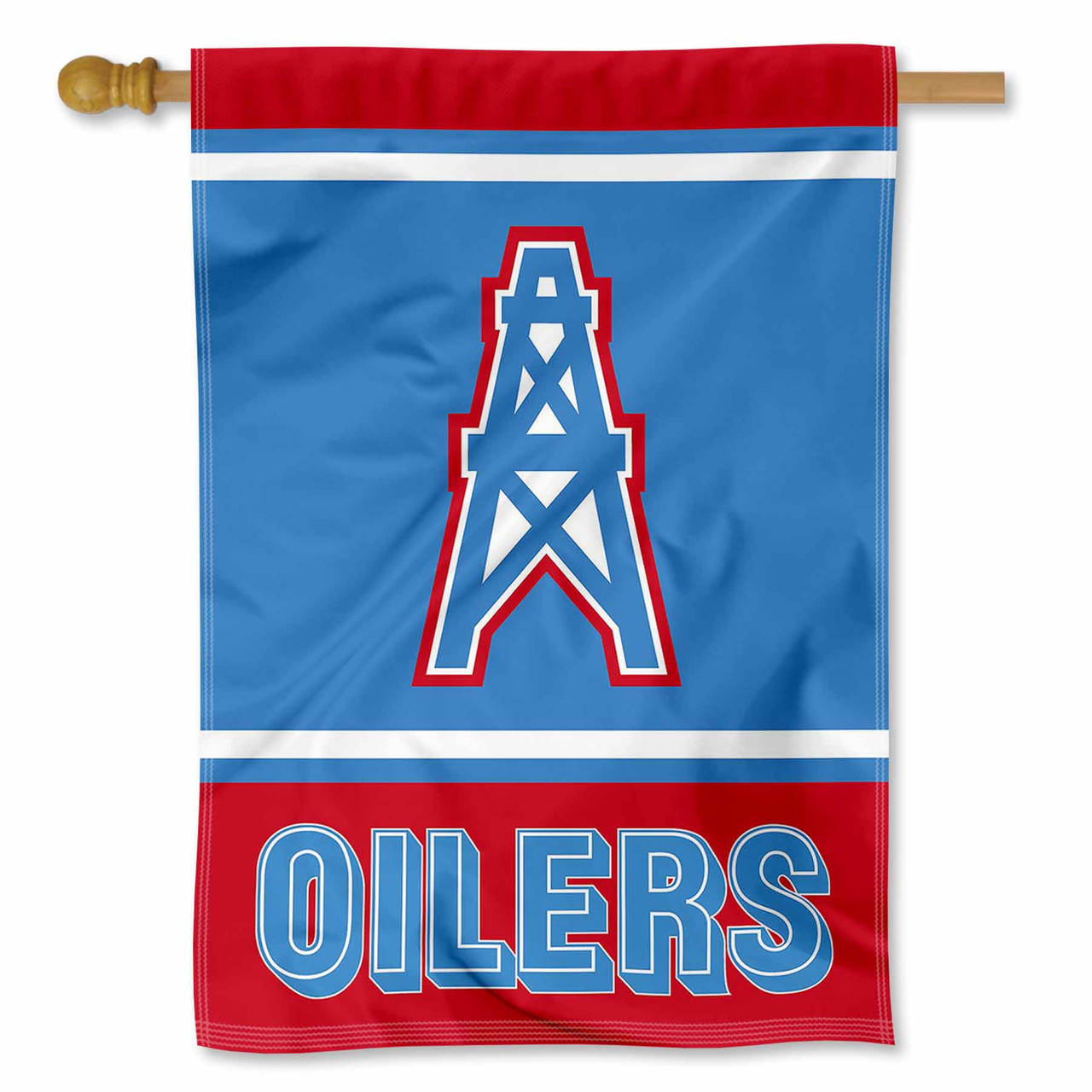 Houston Oilers Retro Double Sided House Banner - State Street Products