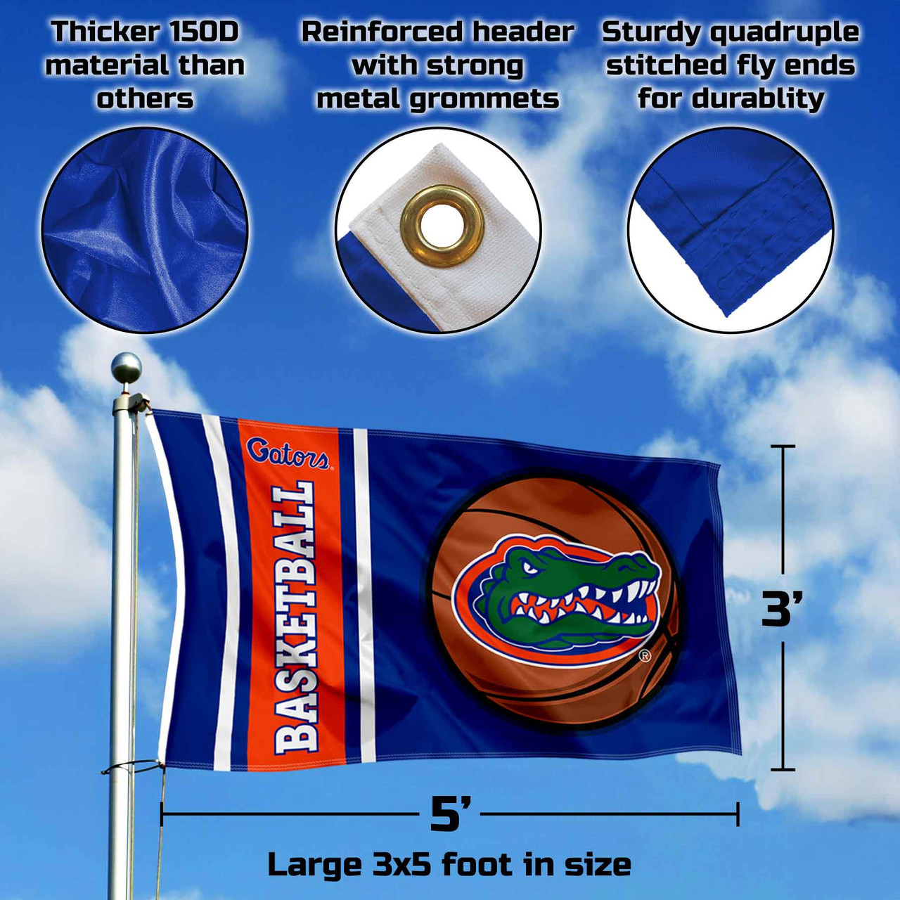 Florida Gators Multi-Sport 3x5 Flag - State Street Products