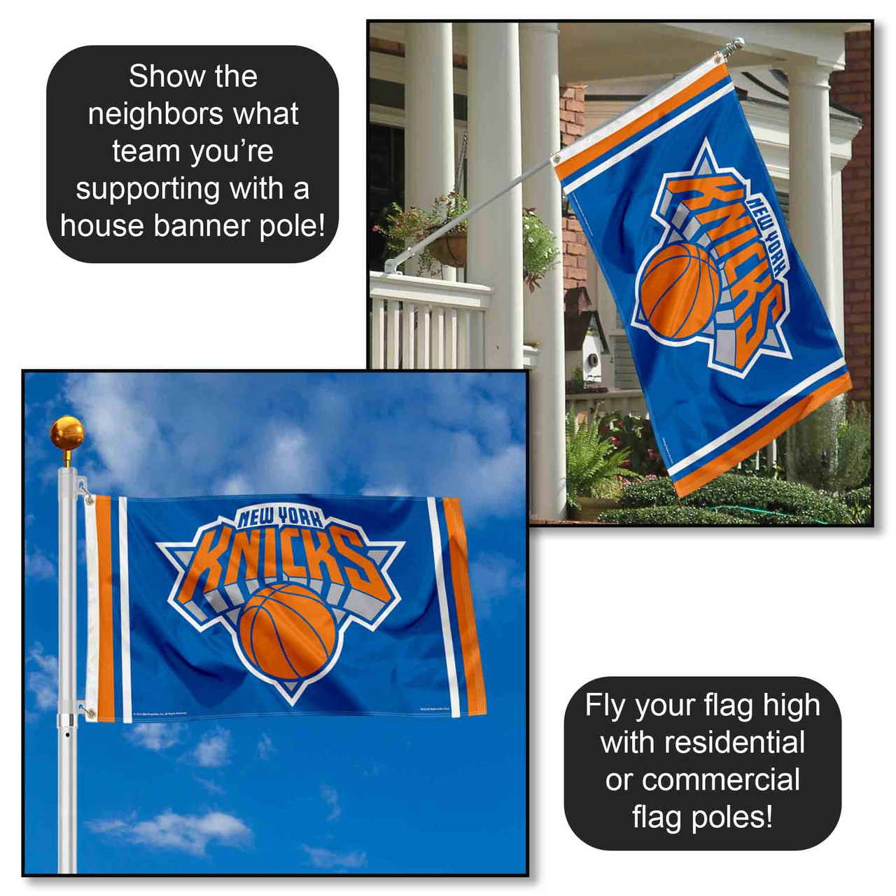 New York Knicks Flag Team Flag - State Street Products