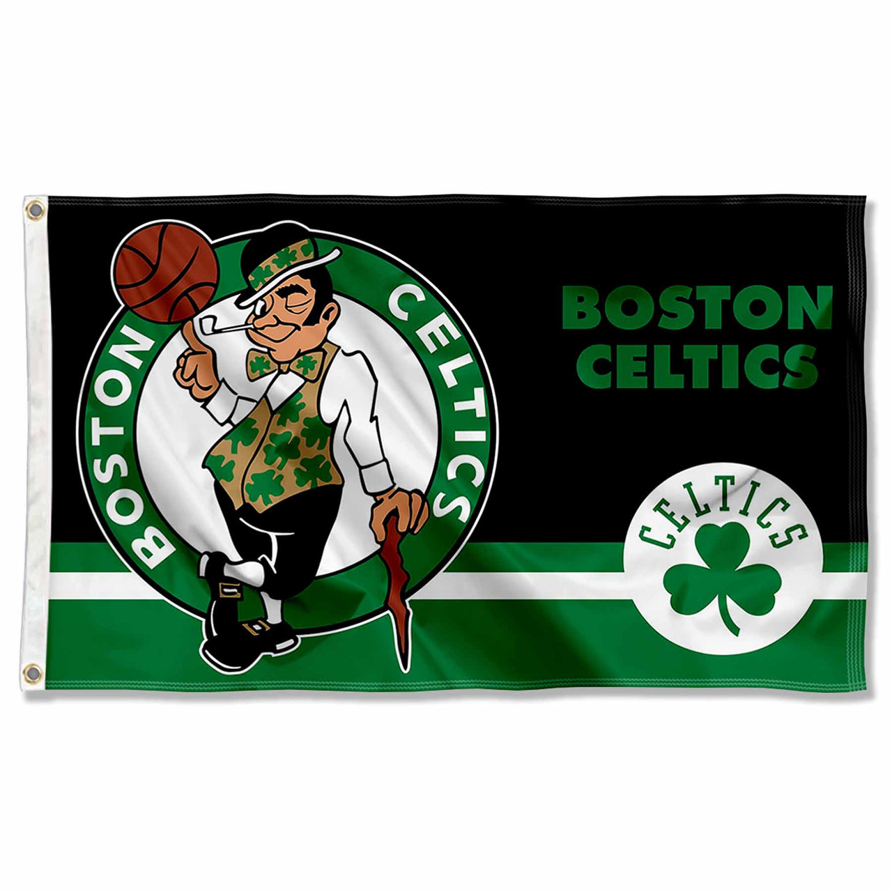 Boston Celtics Dual Logo 3x5 Banner Flag - State Street Products