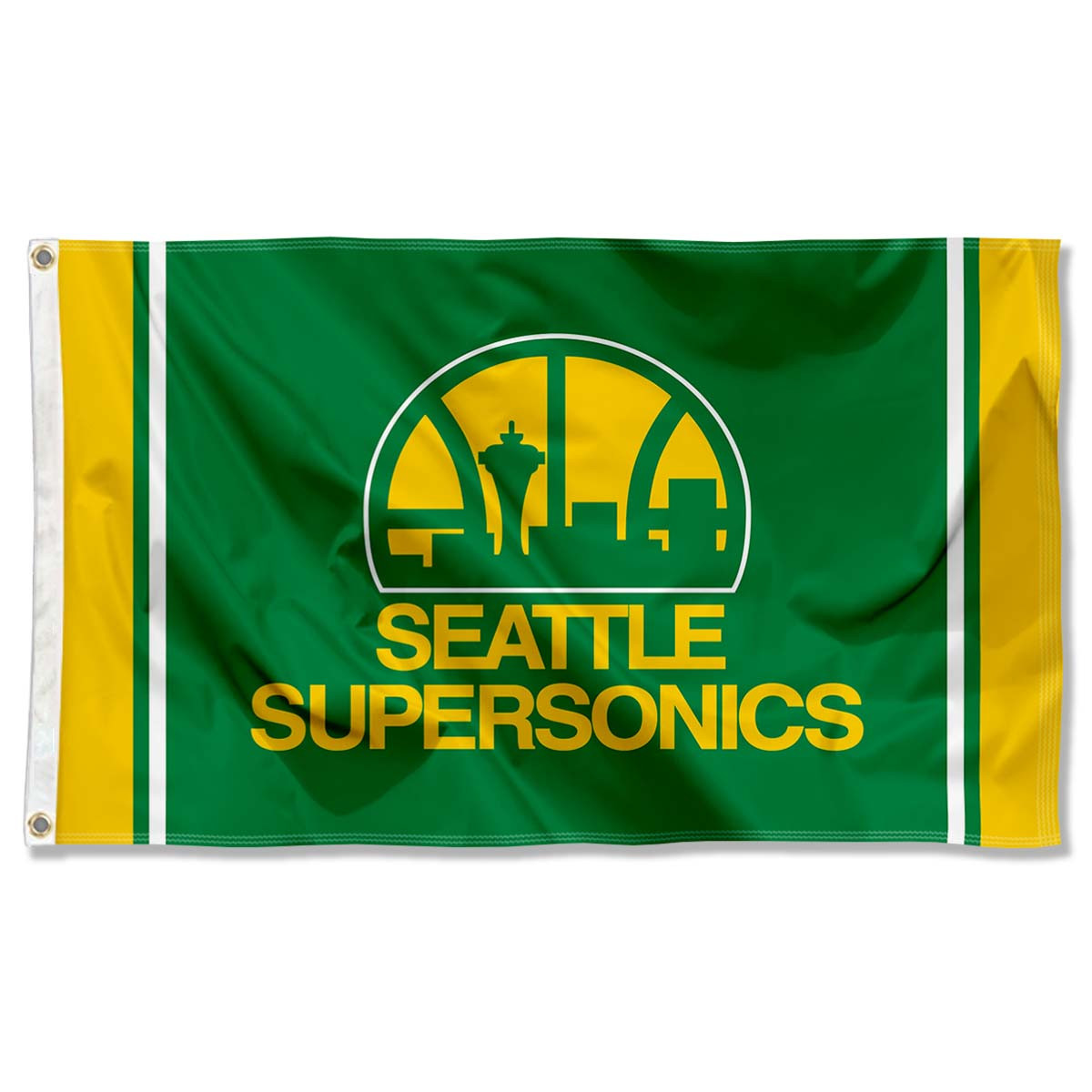 Seattle Supersonics Hardwood Vintage Retro Throwback Logo 3x5 Flag ...