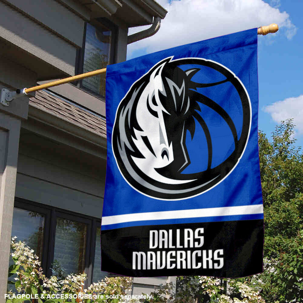 Dallas Mavericks Logo Double Sided House Flag - State Street Products