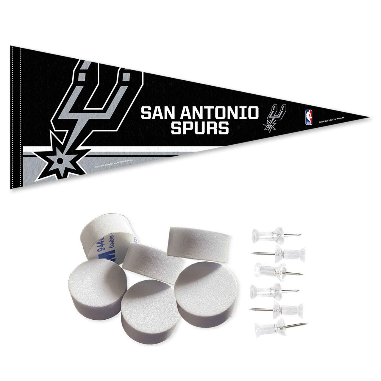 San Antonio Spurs Banner Pennant with Tack Wall Pads - State Street ...