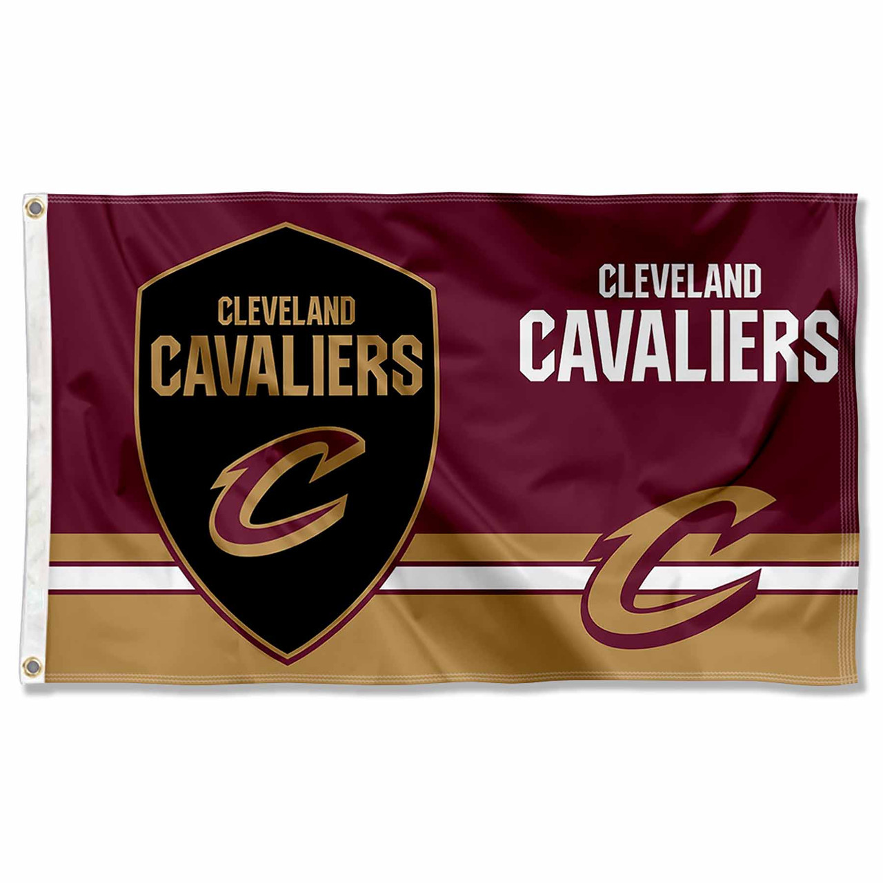 Cleveland Cavaliers Dual Logo 3x5 Banner Flag - State Street Products