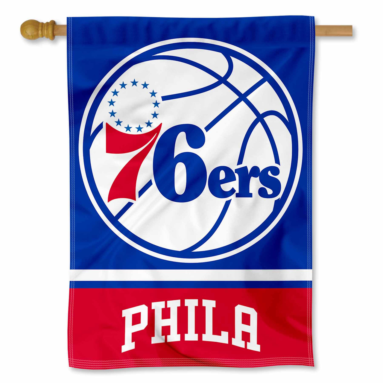 NBA Philadelphia 76ers Two Sided House Banner - State Street Products