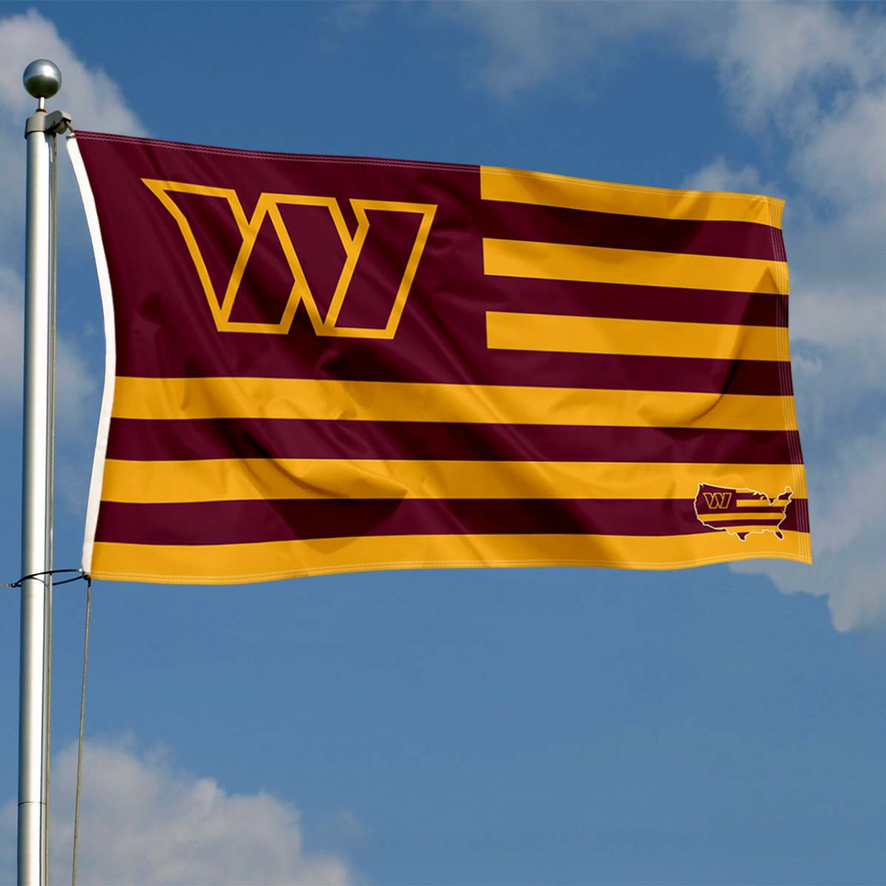 Washington Commanders American Stripes Nation Flag - State Street Products