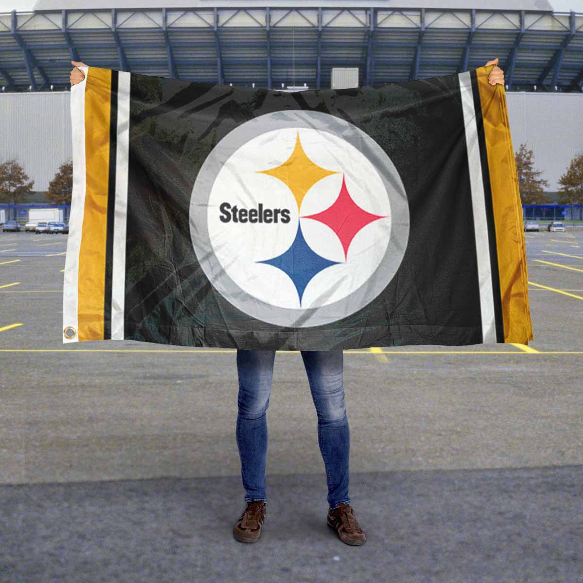 Steelers Logo Flag - State Street Products