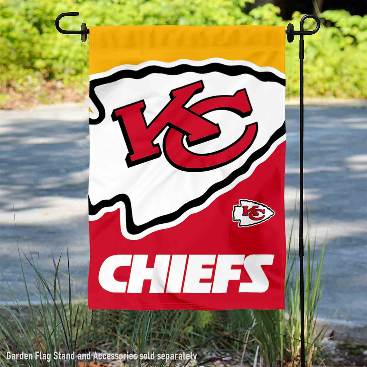 Kansas City Chiefs Large Logo Double Sided Garden Banner Flag - State ...