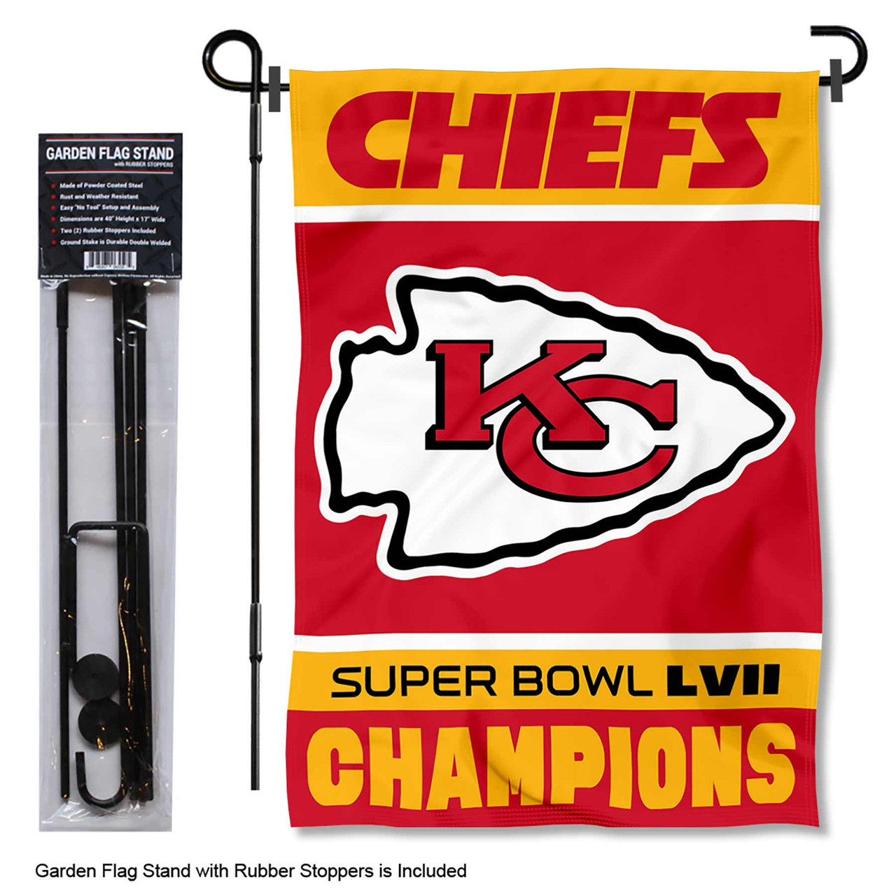 Kansas City Chiefs Super Bowl LVII 2022 2023 Champions Garden Banner ...