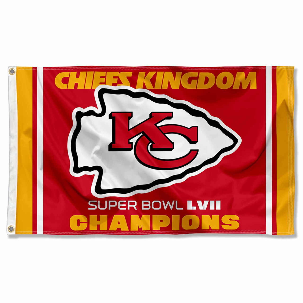 Kansas City Chiefs Super Bowl Champions Chiefs Kingdom 3x5 Banner Flag ...