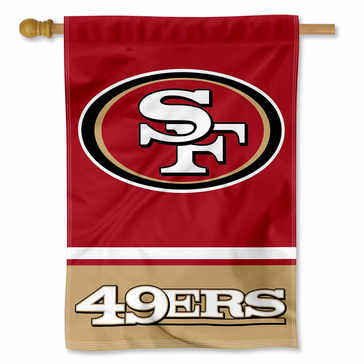 NFL San Francisco 49ers Two Sided House Banner - State Street Products