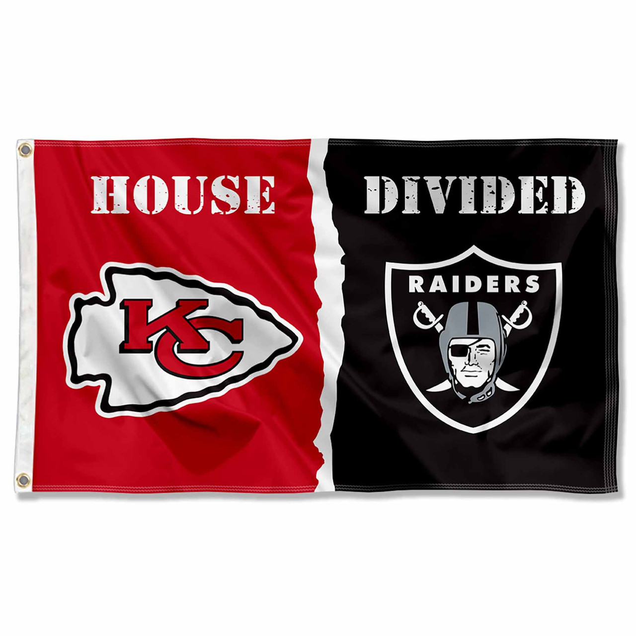 House Divided Flag - Chiefs vs Raiders - State Street Products