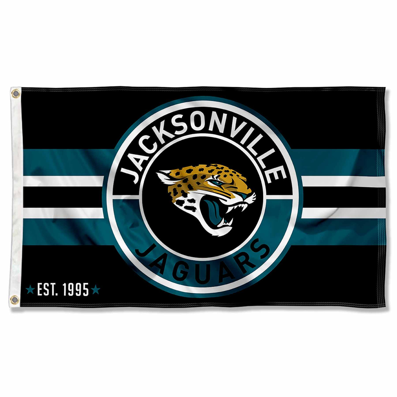 Jacksonville Jaguars Patch Button Circle Logo Banner Flag - State ...