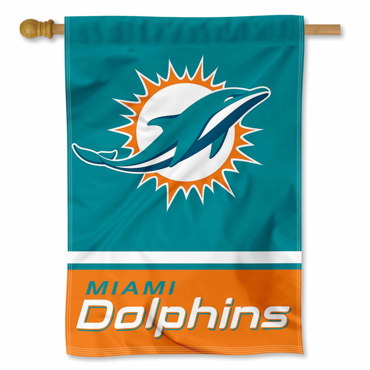 NFL Miami Dolphins Two Sided House Banner - State Street Products