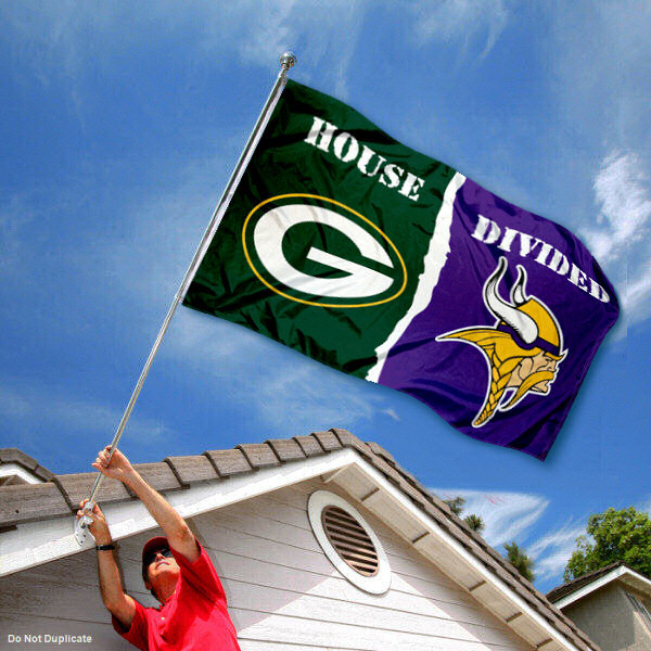 House Divided Flag - Packers vs. Vikings - State Street Products