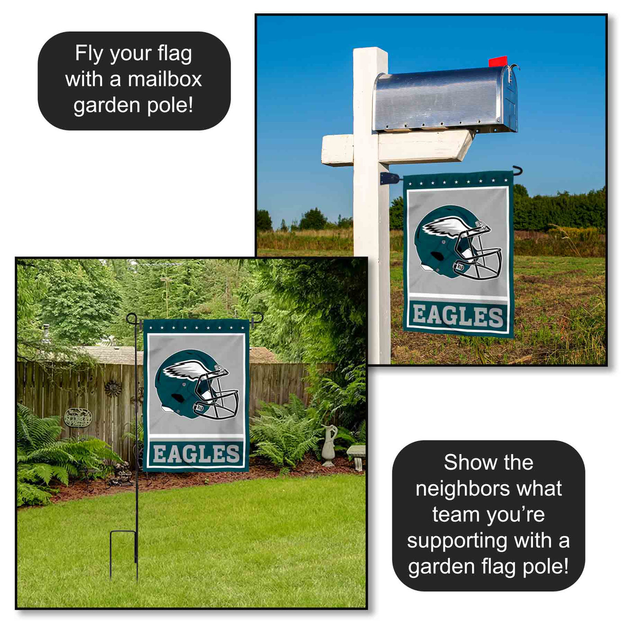 Philadelphia Eagles Football Garden Banner Flag - State Street Products