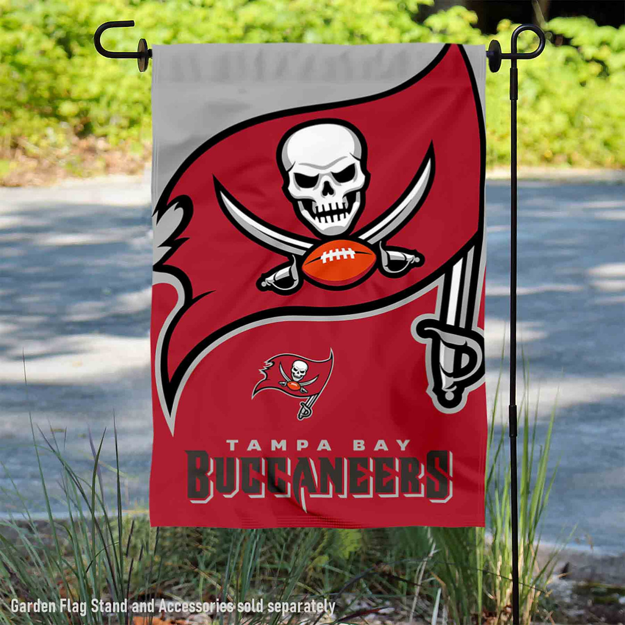 Tampa Bay Buccaneers Large Logo Double Sided Garden Banner Flag - State ...