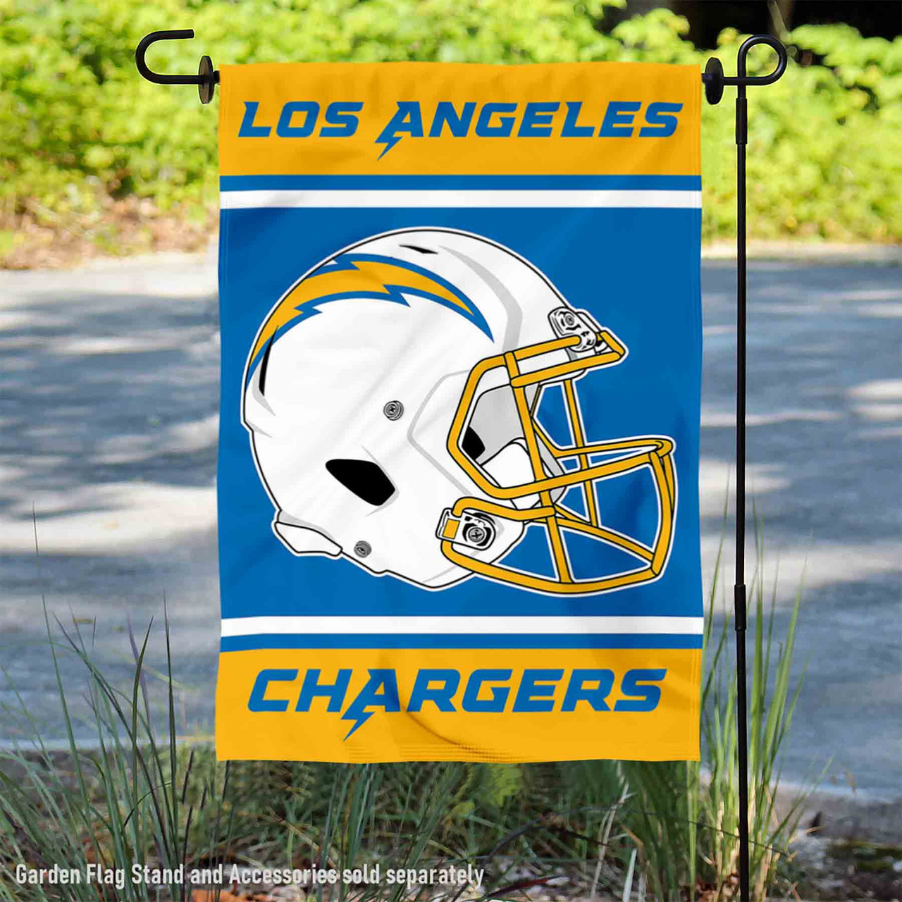 Los Angeles Chargers Helmet Double Sided Garden Banner Flag - State ...