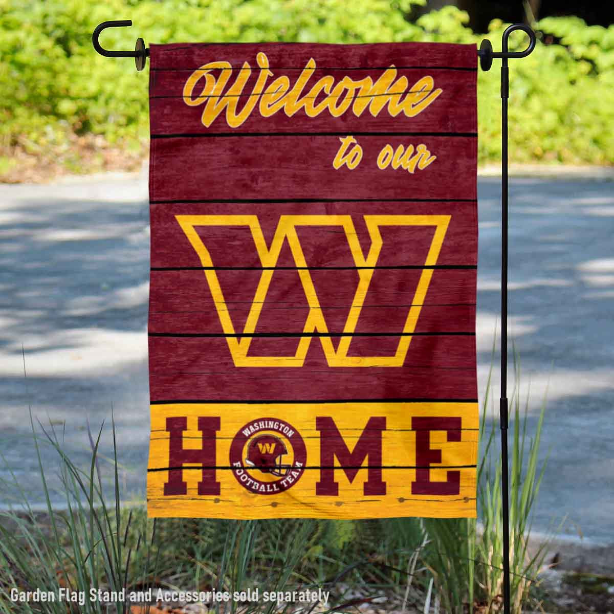 Washington Commanders Welcome To Our Home Double Sided Garden Flag ...