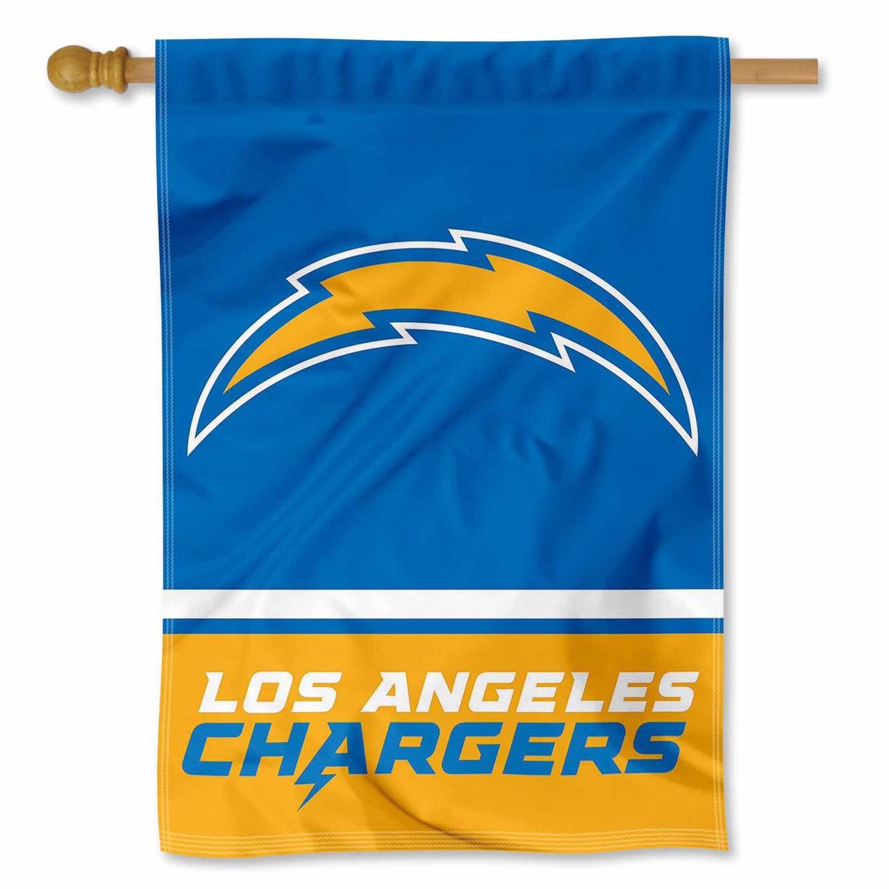 Los Angeles Chargers Wordmark Double Sided House Banner - State Street ...