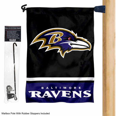 Baltimore Ravens Garden Flag and Mailbox Flag Pole Mount - State Street ...