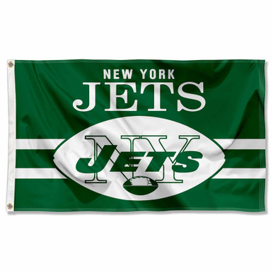New York Jets Throwback Retro Vintage Logo Flag - State Street Products