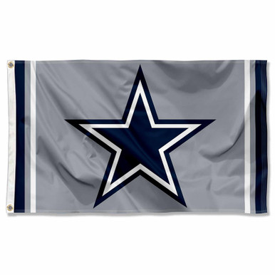 Dallas Cowboys Silver Flag - State Street Products