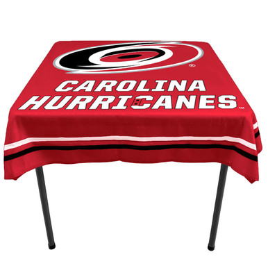 Carolina Hurricanes Tablecloth 48 Inch Table Cover - State Street Products