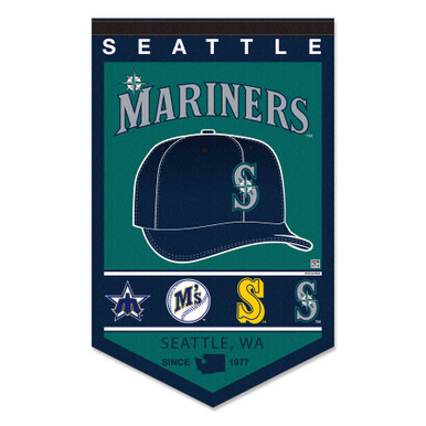 Seattle Mariners History Heritage Logo Banner - State Street Products