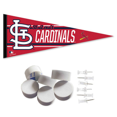 St. Louis Cardinals Banner Pennant with Tack Wall Pads - State Street ...