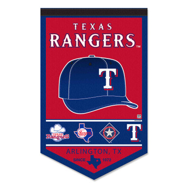 Texas Rangers History Heritage Logo Banner - State Street Products