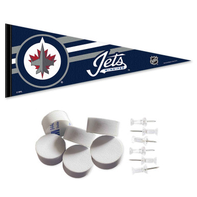 Winnipeg Jets Banner Pennant with Tack Wall Pads - State Street Products