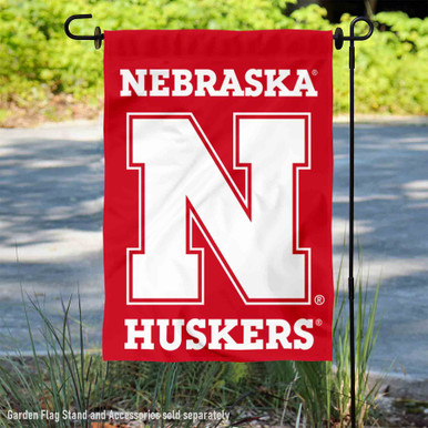 Nebraska Huskers Red N Logo Garden Flag - State Street Products
