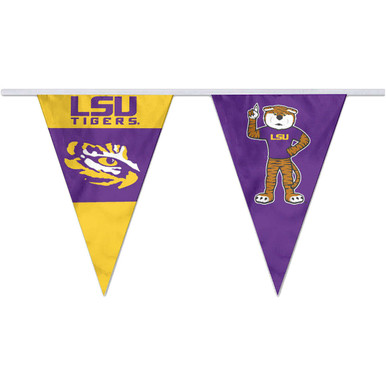 Louisiana State LSU Tigers Pennant String Flags - State Street Products