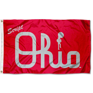 Ohio State Buckeyes Script Ohio 3x5 Flag - State Street Products