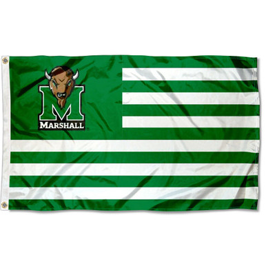 Marshall University Stripes Flag - State Street Products
