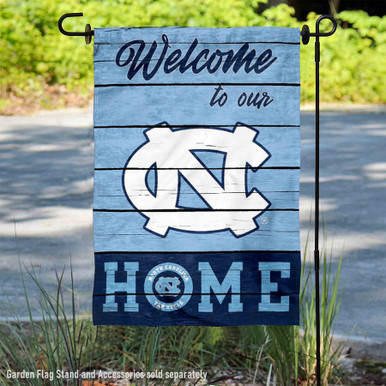 North Carolina Tar Heels Welcome To Our Home Garden Flag - State Street ...