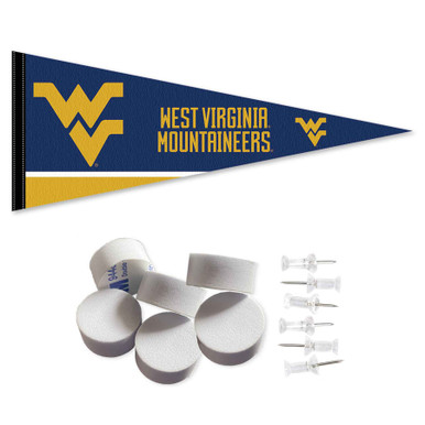 West Virginia Banner Pennant with Tack Wall Pads - State Street Products