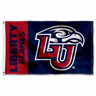 Liberty Flames Logo Flag - State Street Products