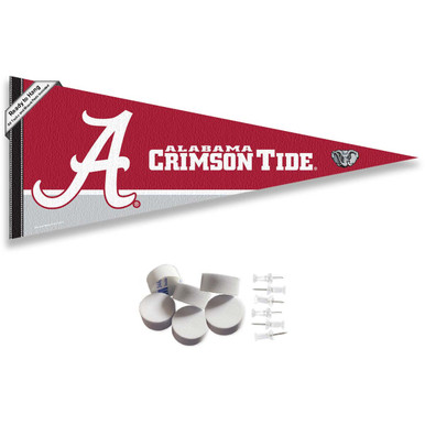 Alabama Crimson Tide Banner Pennant with Tack Wall Pads - State Street ...