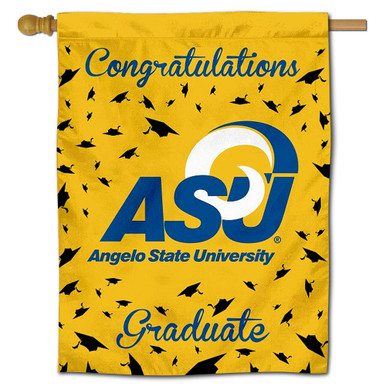 ASU Rams Congratulations Graduate Flag - State Street Products