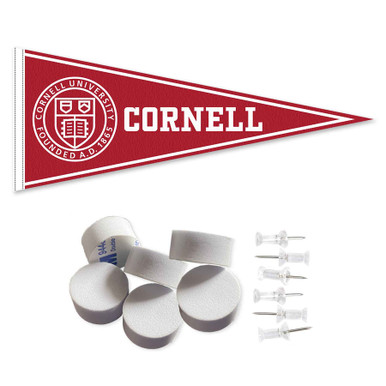 Cornell University Banner Pennant with Tack Wall Pads - State Street ...