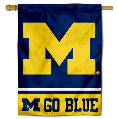 University of Michigan Go Blue Banner Flag - State Street Products