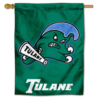 Tulane Green Wave Logo Banner Flag - State Street Products