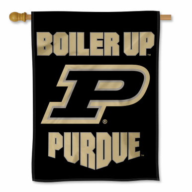 Purdue Boiler Up Logo House Flag - State Street Products