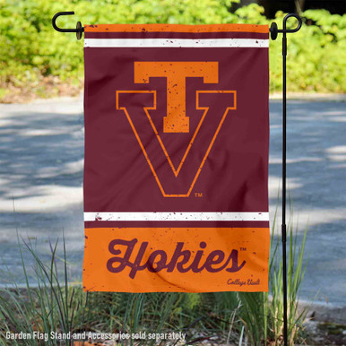 VA Tech Hokies College Vault Logo Garden Flag - State Street Products