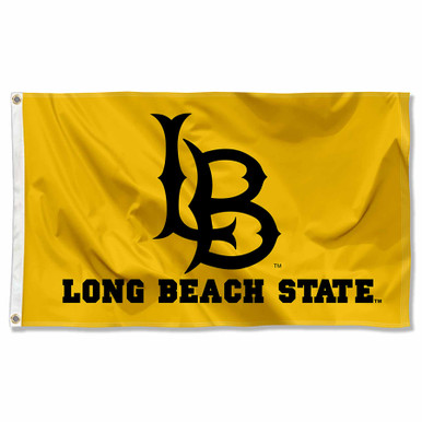 Cal State Long Beach 49ers Wordmark Logo Flag - State Street Products