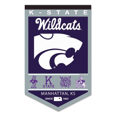 Kansas State Wildcats Heritage Logo History Banner - State Street Products